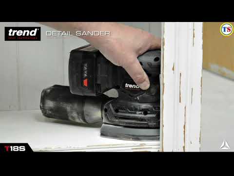 Trend T18S/ROS125B 18V Cordless 125mm Random Orbital Sander Body Only ...