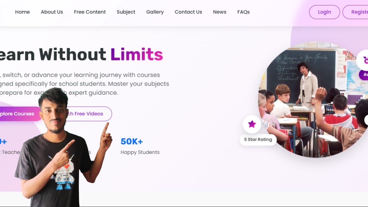 📚 E-Learning Website with Online exam System Using PHP, MySql, HTML5, CSS3, Bootstrap 5 & JavaScript