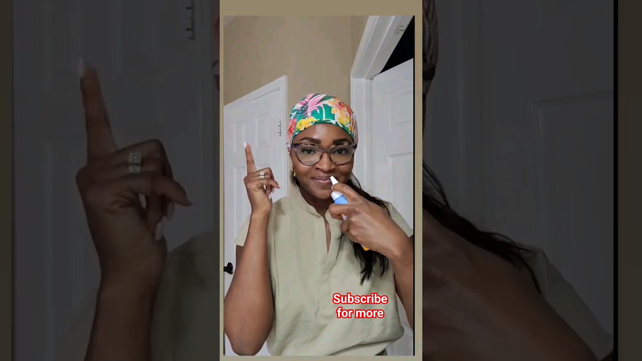 How to use nose spray correctly.. If you can taste it, it's wasting... #babies #shorts #allergies