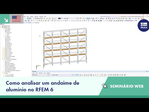 [EN] Seminário web, | Como analisar um andaime de alumínio no RFEM 6