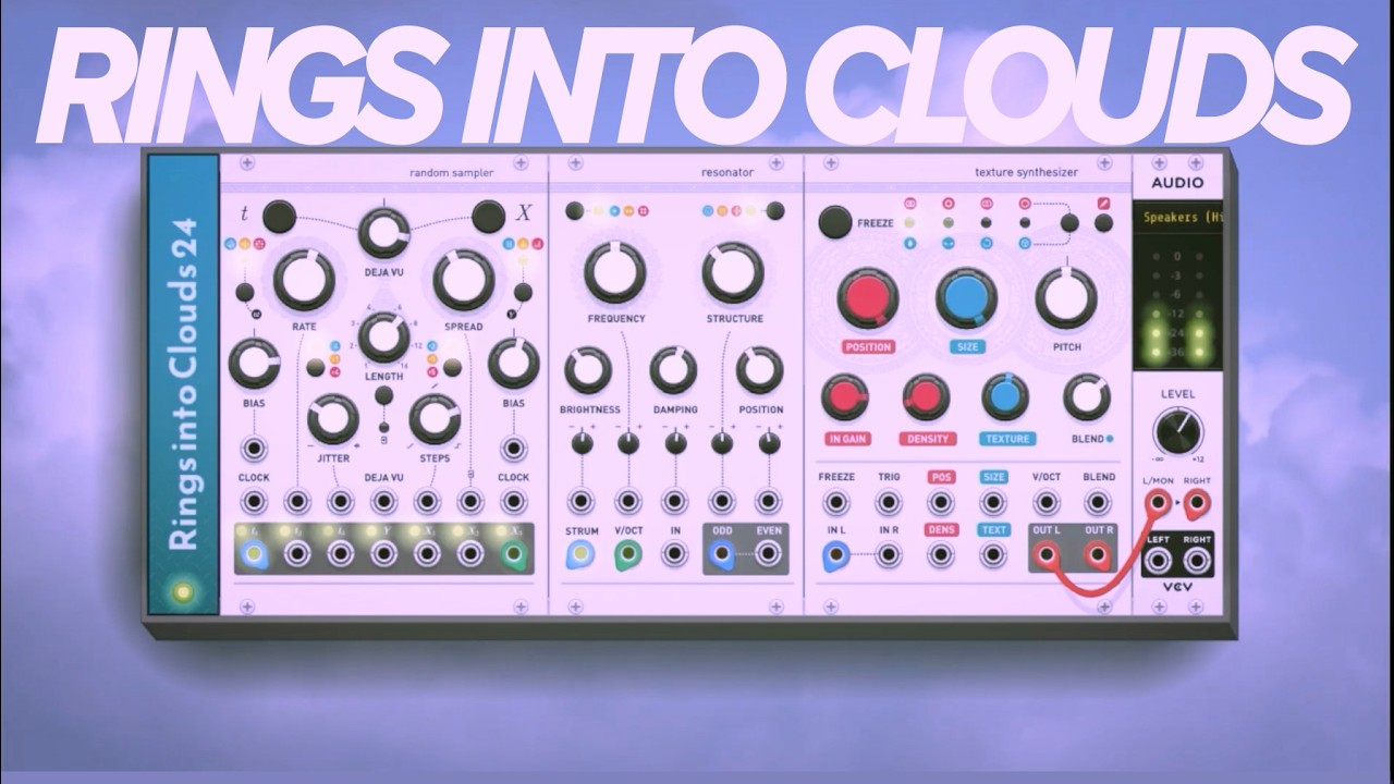 VCV Rack RINGS INTO CLOUDS patch N24