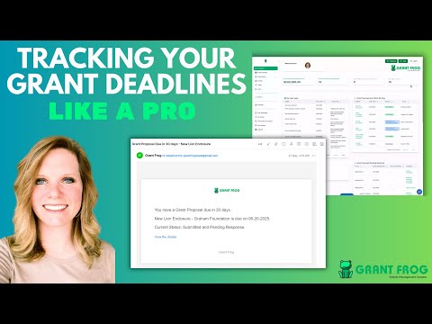 Tracking Your Grant Deadlines - Email notifications in Grant Frog