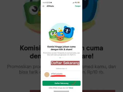 CARA MENDAFTAR AFFILIATE DI TOKOPEDIA