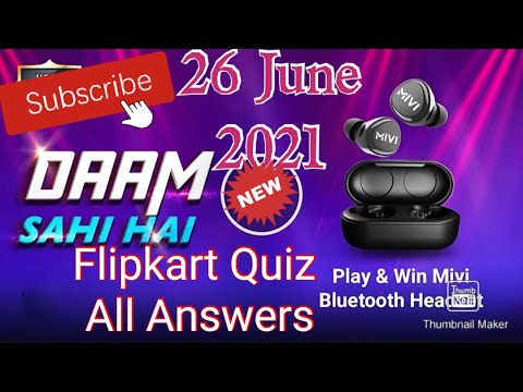 Flipkart Daily Trivia & All Quiz Answers Today | Win supercoins 🏅& Gift Voucher | 27 June 2021