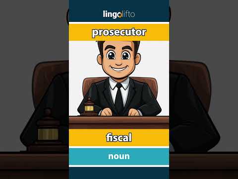 🇬🇧🇪🇸 prosecutor - fiscal : learn English : aprendamos inglés : vocabulary builder