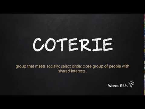 How to Pronounce COTERIE in American English