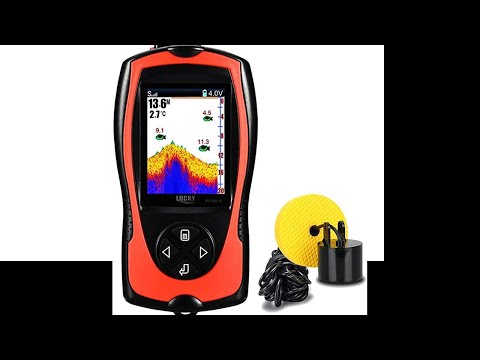 LUCKY Portable Fish Finder Handheld Kayak Fish Finders Wired Fish Depth Finder Sonar Sensor Transdu