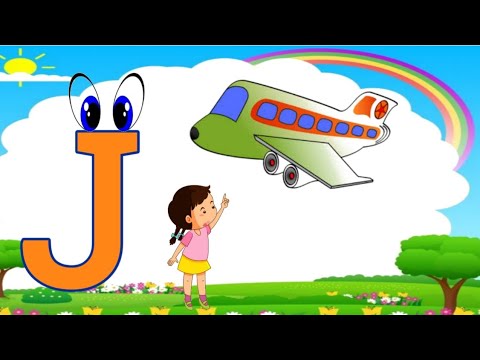Letter J | 10 Words start with J | abc Phonic sound | J for Jet | Jelly | Jam | Fa Kids Education.