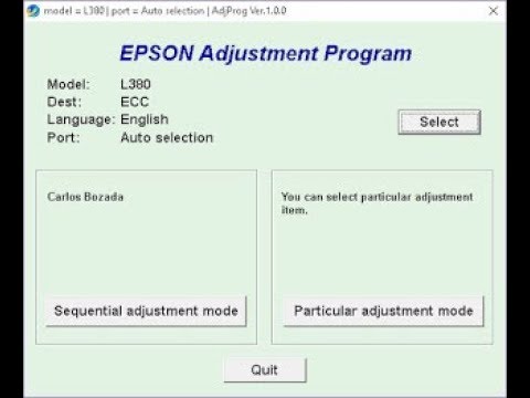 How to reset Epson L380 || L383 || L385 || L485 || Latest update ||
