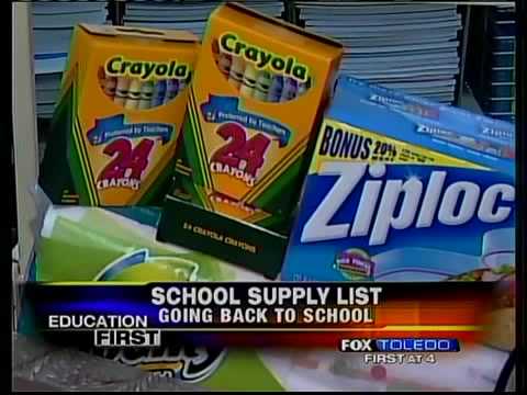 Growing list of school supplies