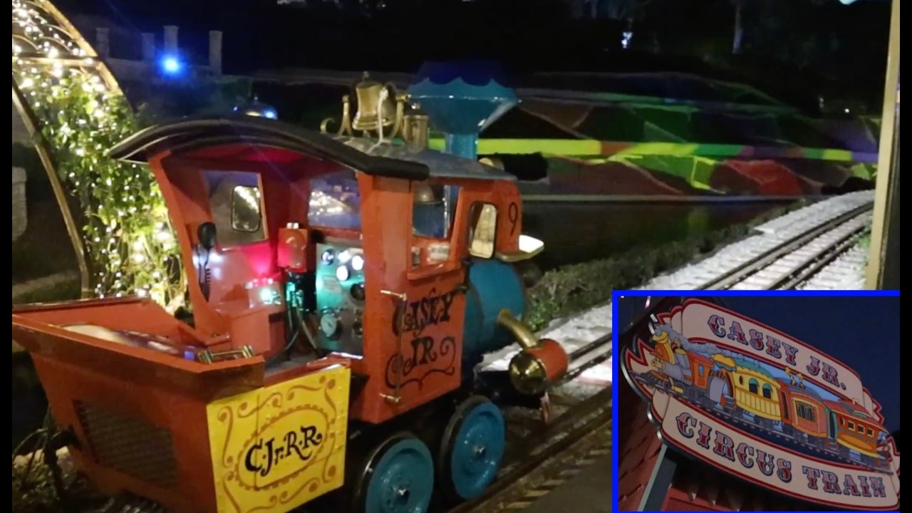 Casey Jr. Circus Train 2026 (FULL ride at Night)