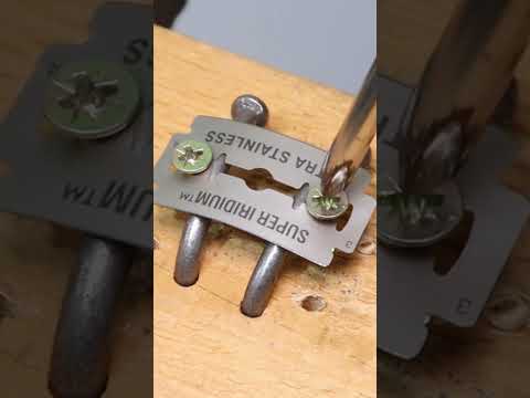 Genius Idea Using a Razor Blade! #diy #ideas