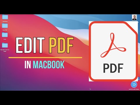 How to edit PDF file in laptop (Macbook)