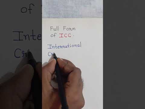 ICC | Full form of ICC | ICC Full form #shorts #ytshorts #youtubeshorts #viralvideo #viralshorts