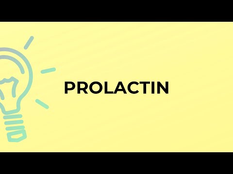 What is the meaning of the word PROLACTIN?