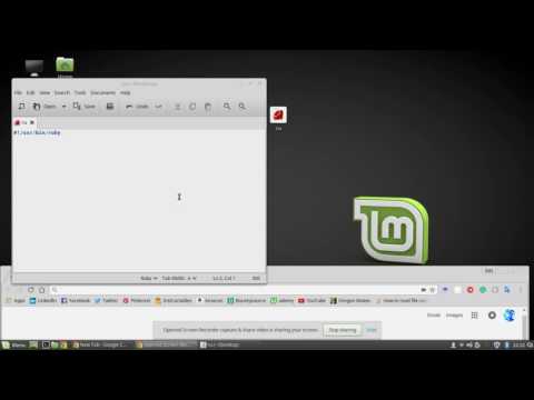 How to declare script files in Linux Mint