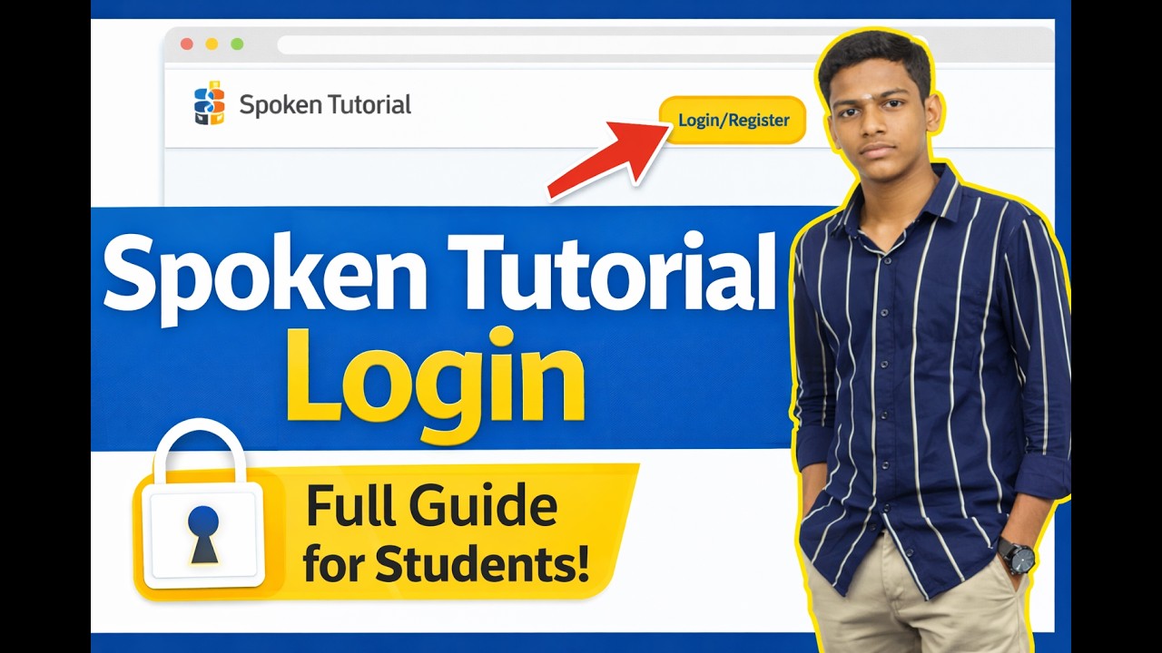How to attend Spoken Tutorial courses and login step by step.