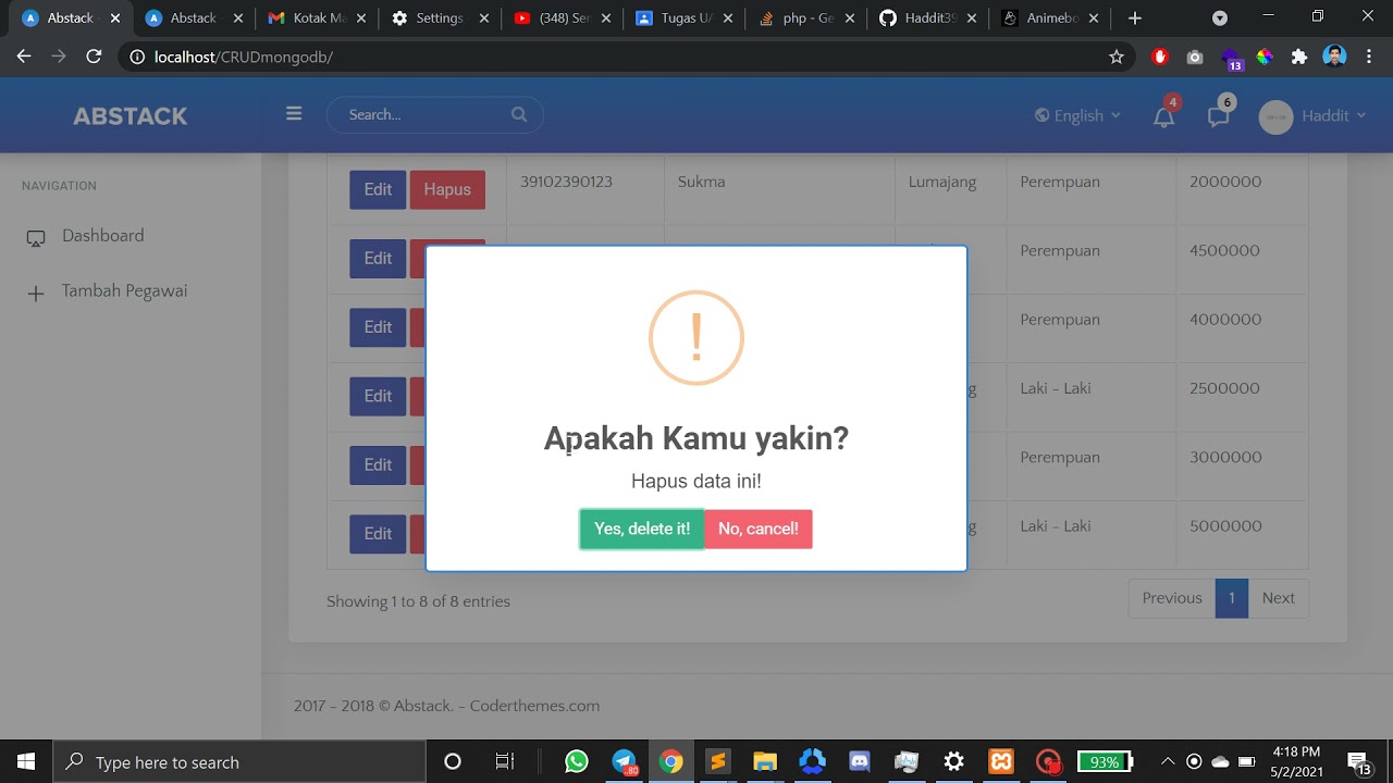 CRUD with Codeigniter + Mongodb