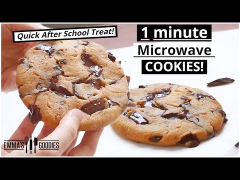 1 Minute Microwave CHOCOLATE CHIP COOKIE ! The EASIEST Chocolate Chip Cookies Recipe