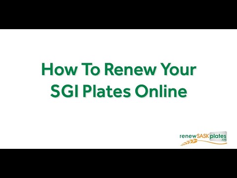 How to Renew MySGI Plates Online
