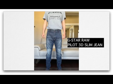 G-STAR RAW Men's 2022 Pilot 3D Slim Jeans | Colour: Worn In Hale Navy