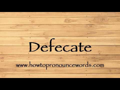 How To Pronounce Defecate ? How To say Defecate New Video