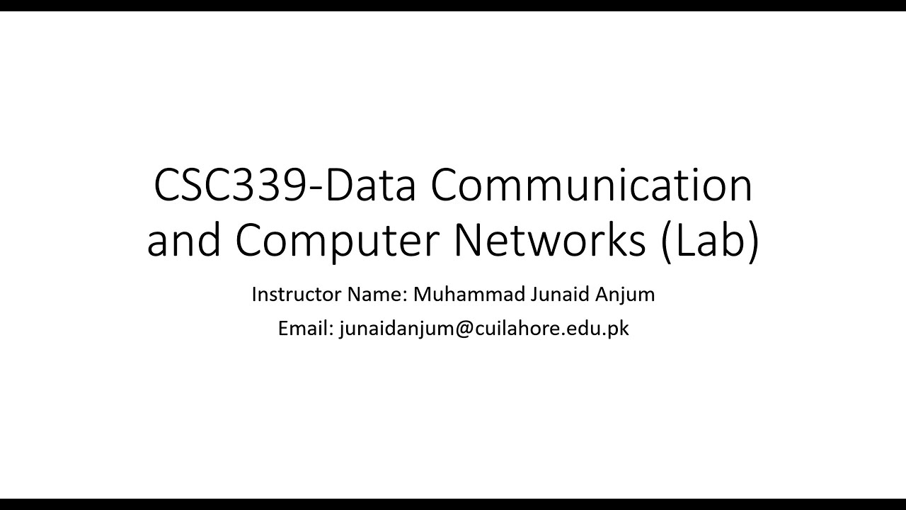 DCCN Lab Lecture 1