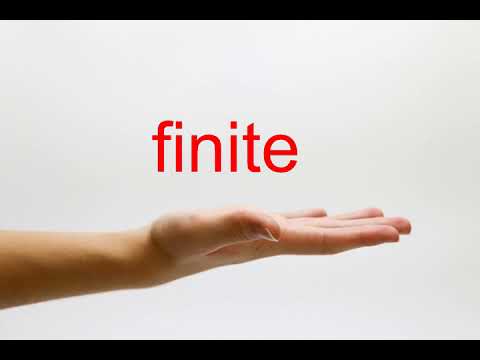 How to Pronounce finite - American English