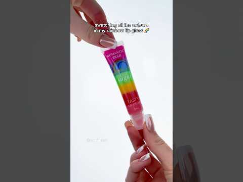 Comment your favourite colour π #rainbow #lipgloss #temu #makeupfinds #makeup #makeupswatches #fyp