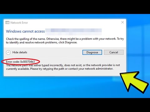 Fix: Error Code: 0x800704b3 “The network path was either typed incorrectly, does not exist..."