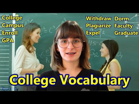 College Vocabulary words | English Lesson