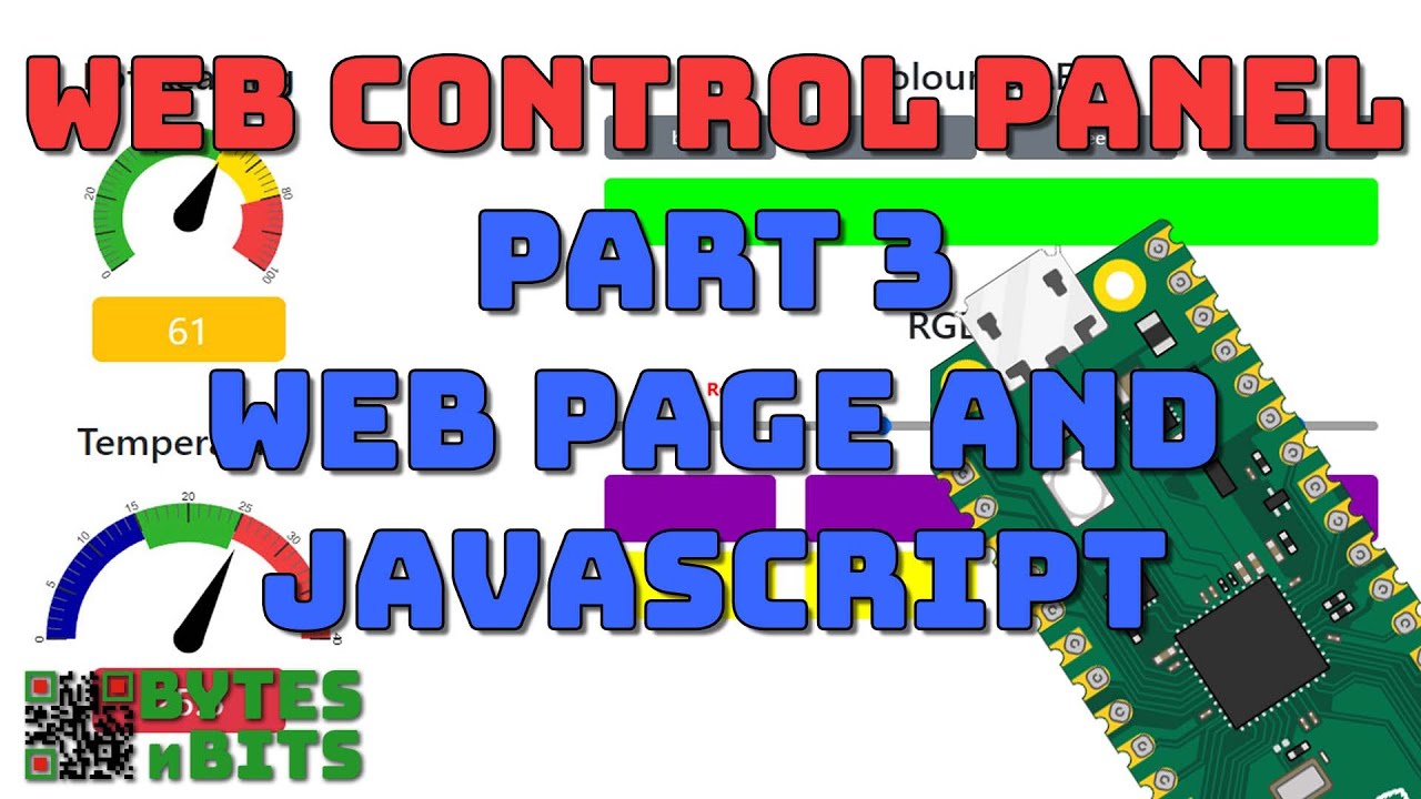 Build a web control panel for your project - HTML and JavaScript coding