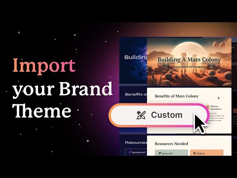 How to make branded presentations with AI | Import your brand into Gamma