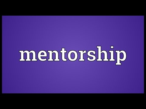 Mentorship Meaning