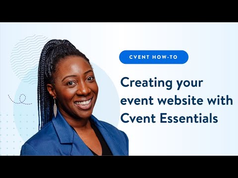 How to create your event website with Cvent Essentials