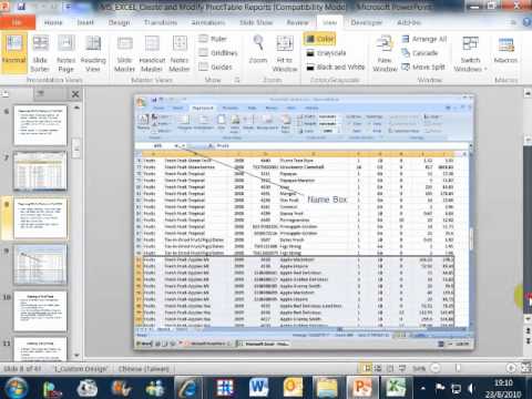 Topic 6 - Excel - Create and Modify PivotTable Reports.wmv