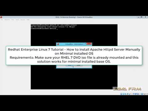 Red hat Enterprise Linux 7 Tutorial - How to install Apache Httpd Server Manually