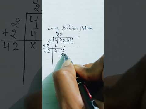 long division method for square root class 8th #mathstricks #lovemaths