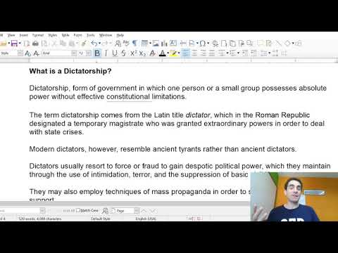 GED Social Studies Bitesize | What is a Dictatorship?