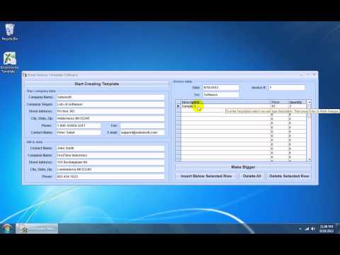 How To Use Excel Invoice Template Software