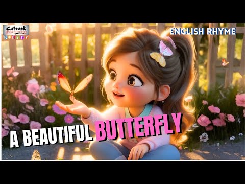 A Beautiful Butterfly | New Kids English Rhymes 2025 #CatrackKidsTV