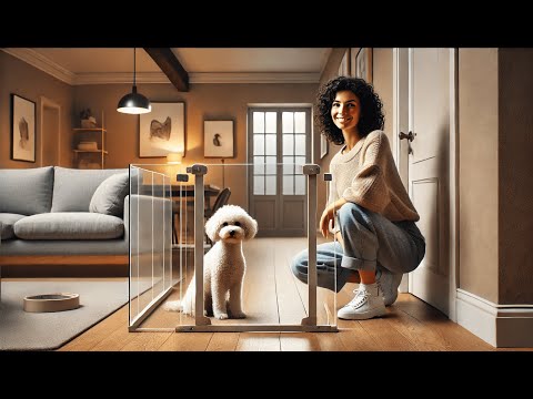 🚪 LZRS Clear Dog Gate for Indoor Use - Transparent Pet Fence Review 🐕