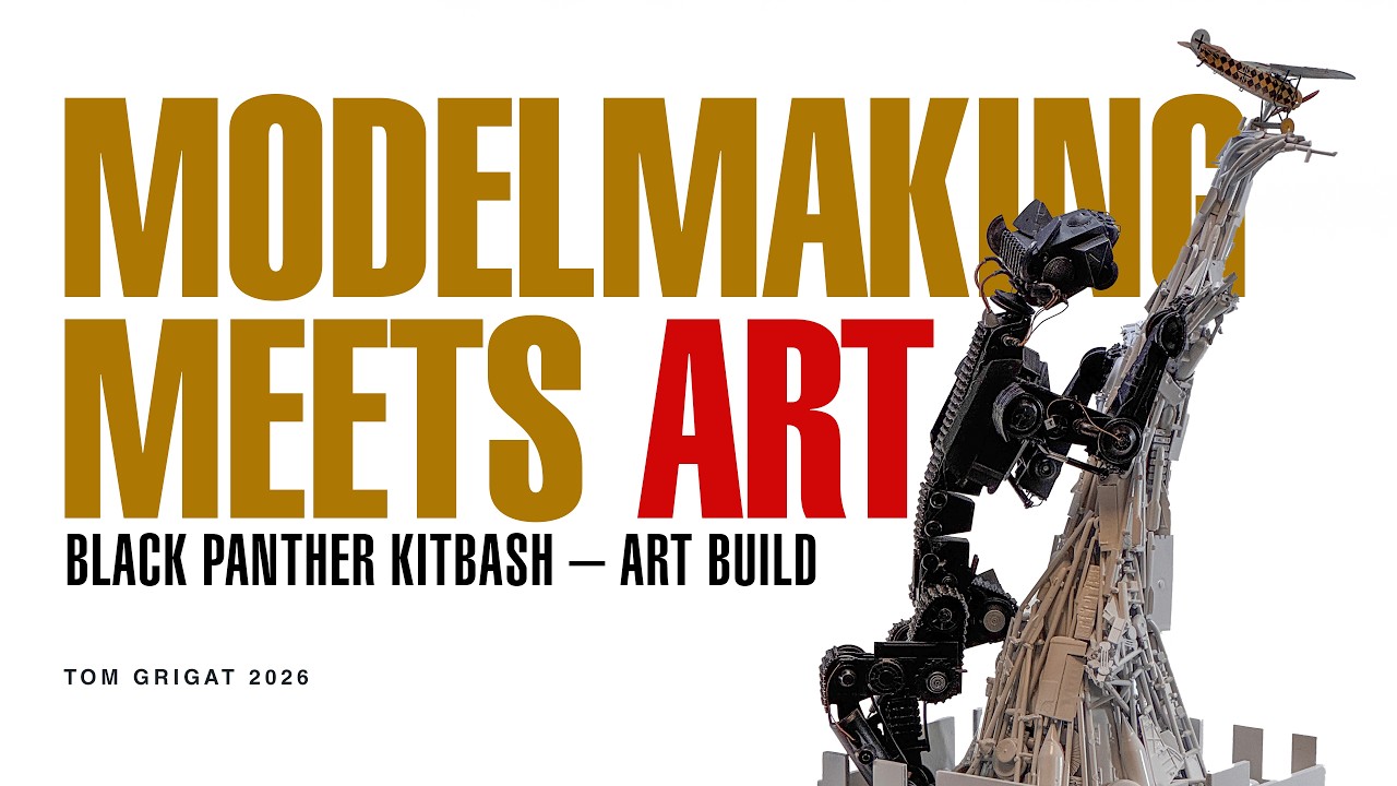 ENOUGH! | Modelmaking Meets Art (Black Panther Kitbash Sculpture)