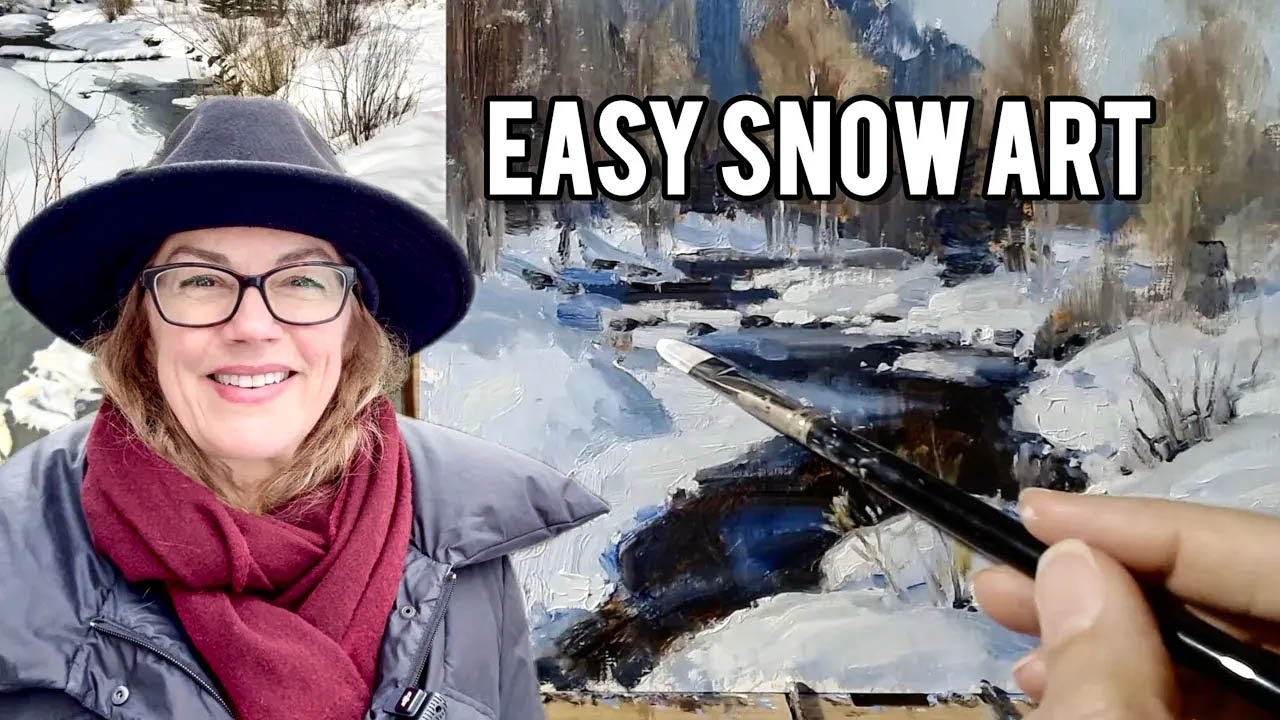 How to Paint Snow in Oil Painting - Winter Landscape Demo