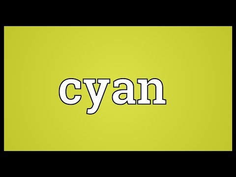 Cyan Meaning