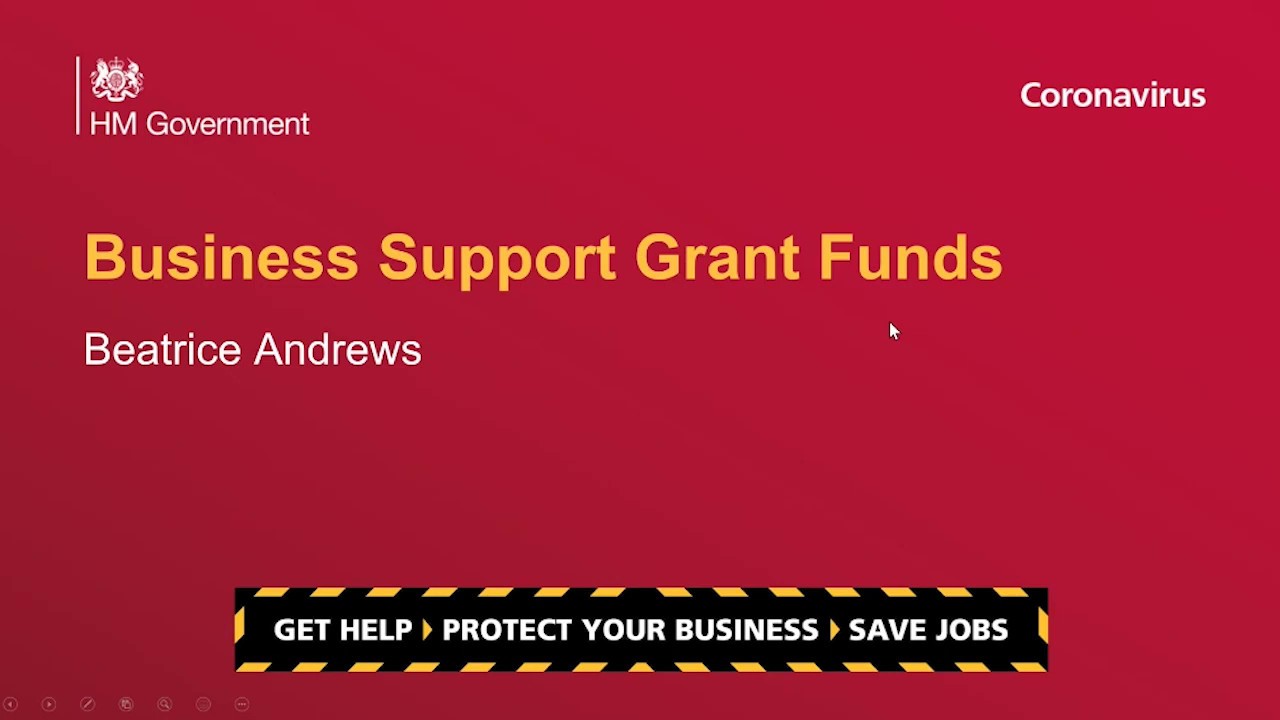 Webinar: Business support grant funds