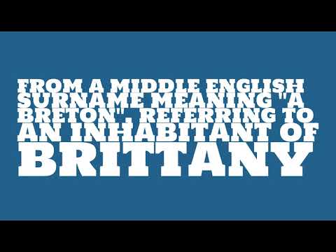 What is the origin of the name Brett?