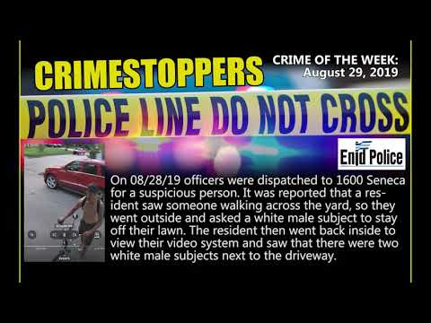 Crimestoppers - 08/29/2019