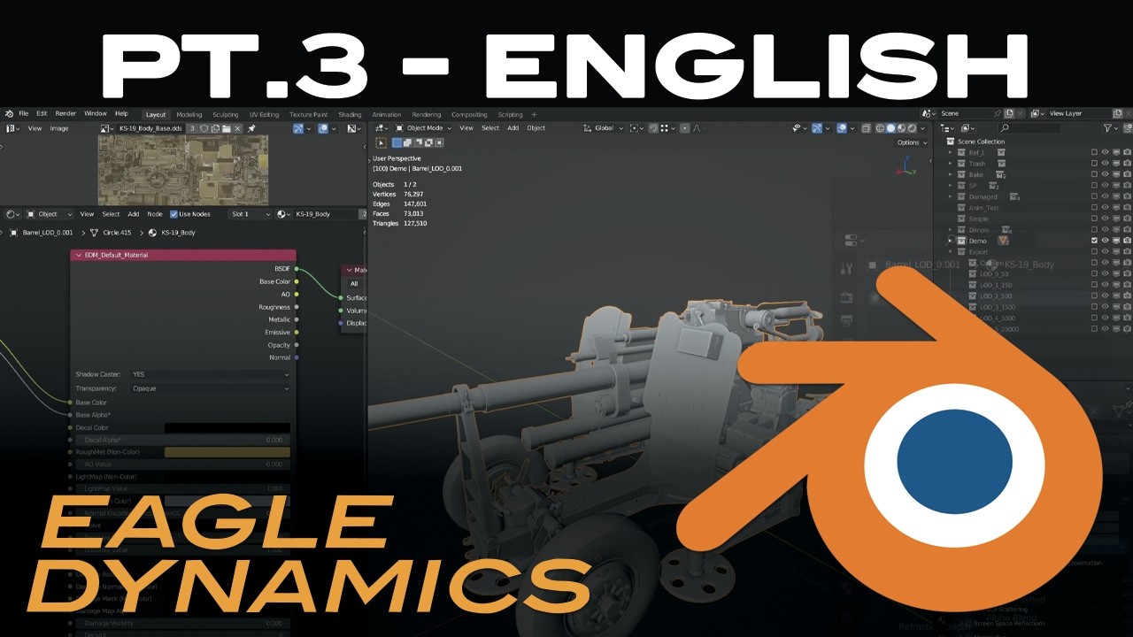 DCS Blender Exporter Part III: Materials - ENG