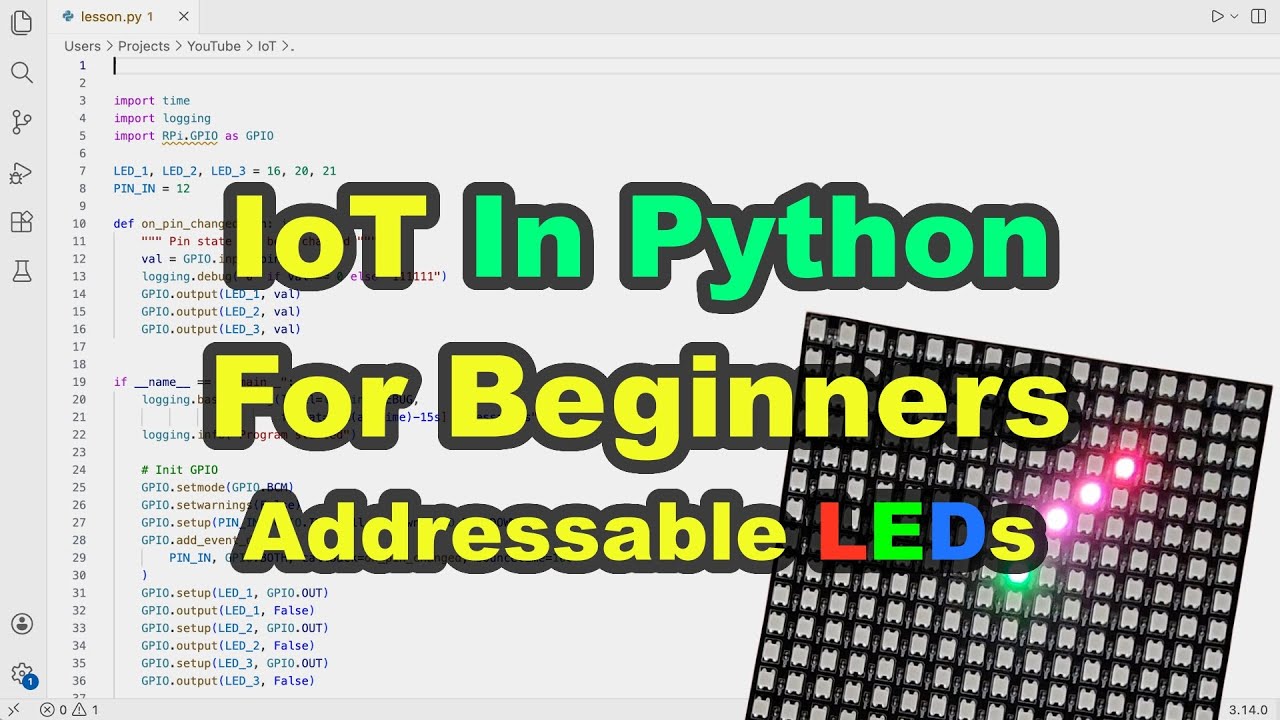Addressable LEDs Tutorial - IoT in Python